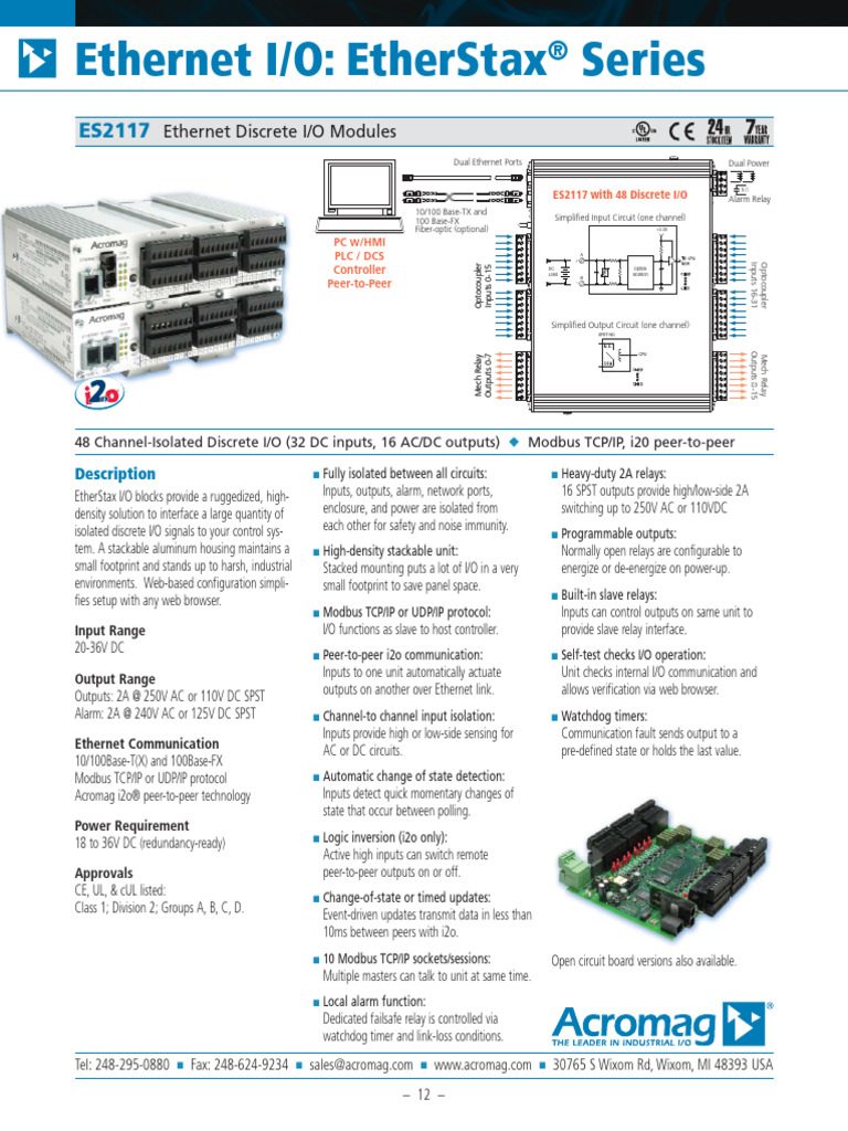 DIGITAL IN-OUT - 48 CH | PDF | Relay | Programmable Logic Controller