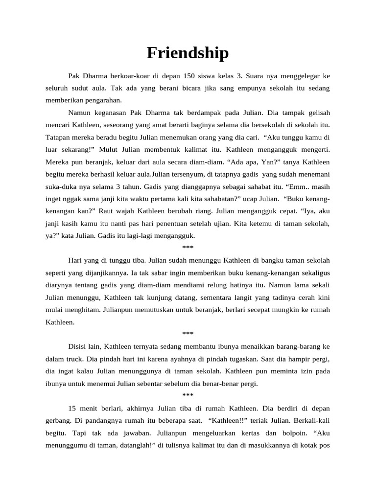 Friendship | PDF