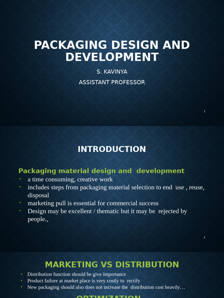 Packaging Design and Development | PDF