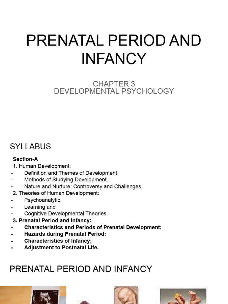 Parental Period and Infancy | PDF