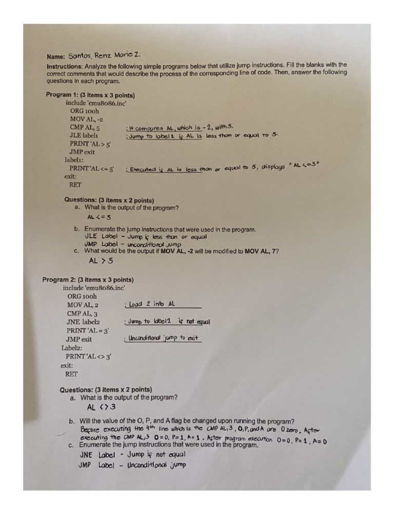 05 Activity 1 Computer Architecture and Organization - RMZS | PDF