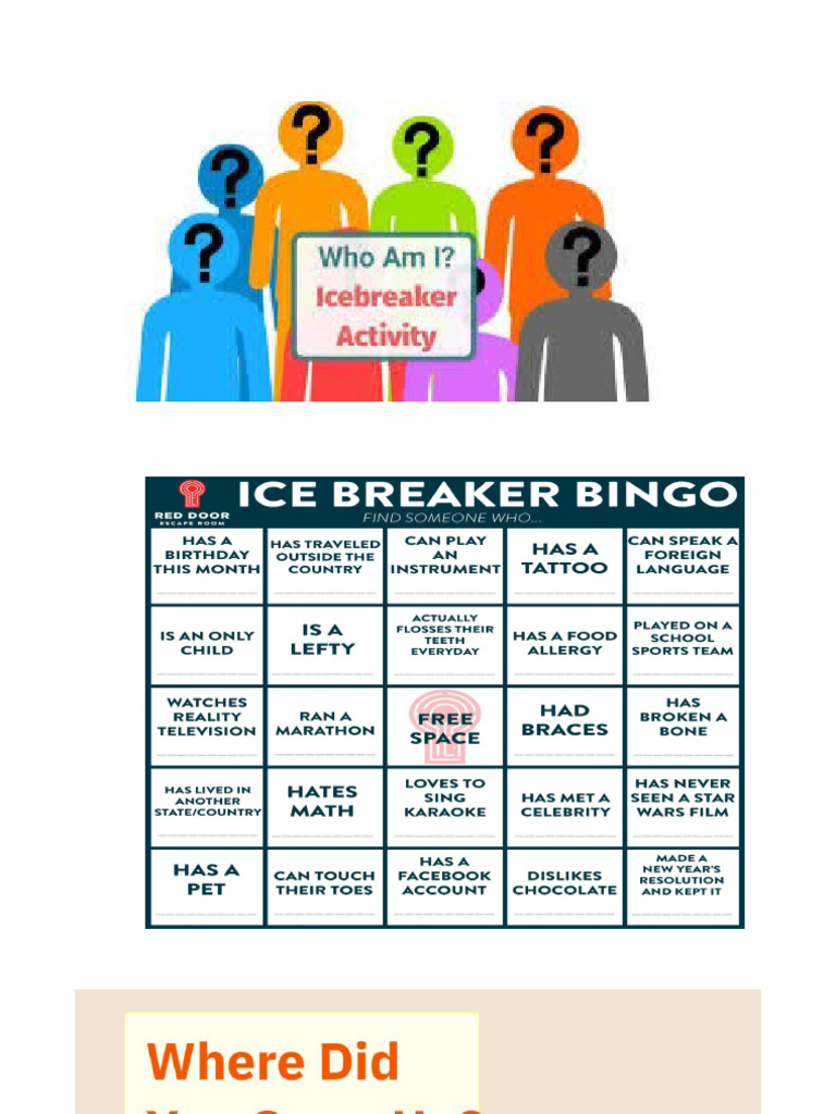 Ice Breakers | PDF