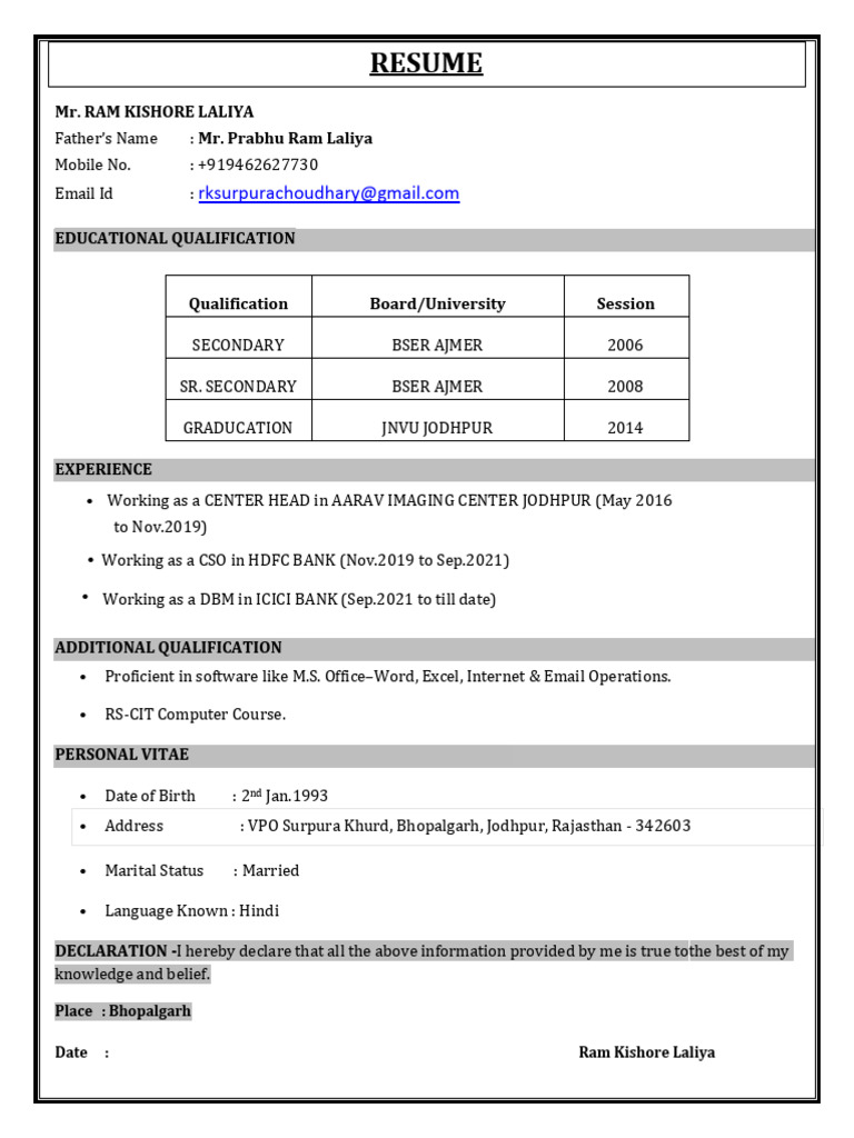 Ram KIshore Laliya | PDF