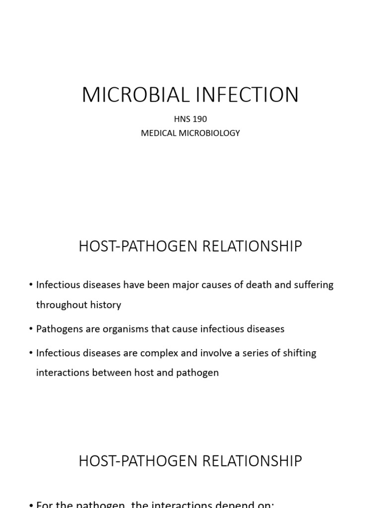 MICROBIAL INFECTION 2 | PDF