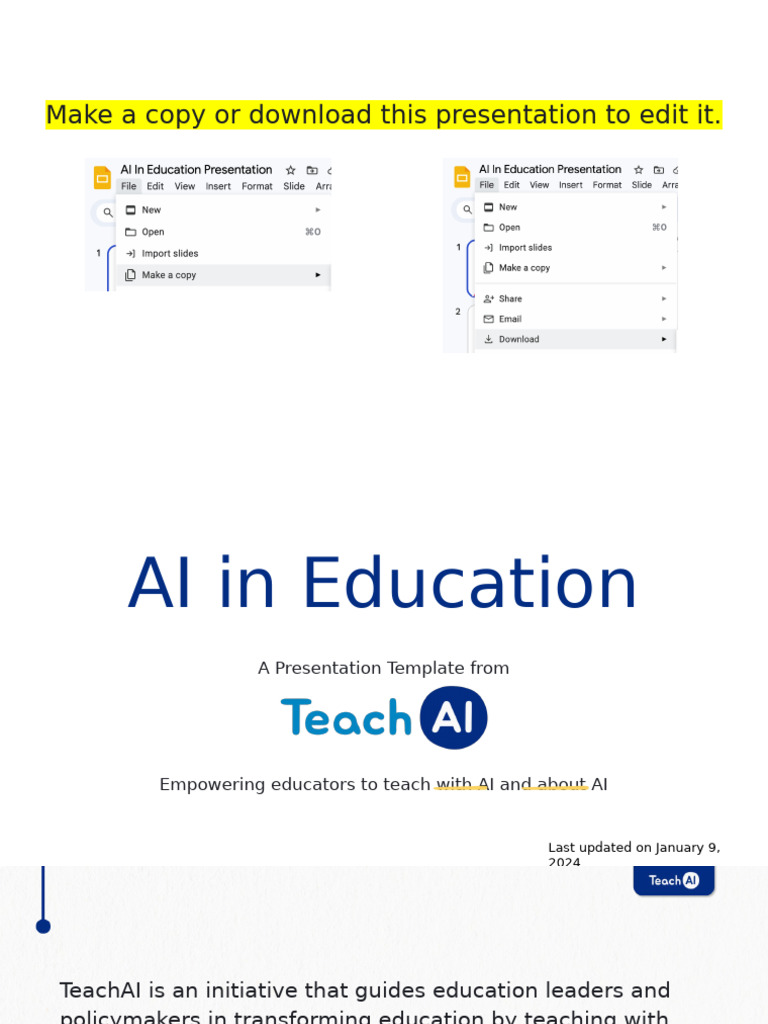 AI in Education Presentation | PDF