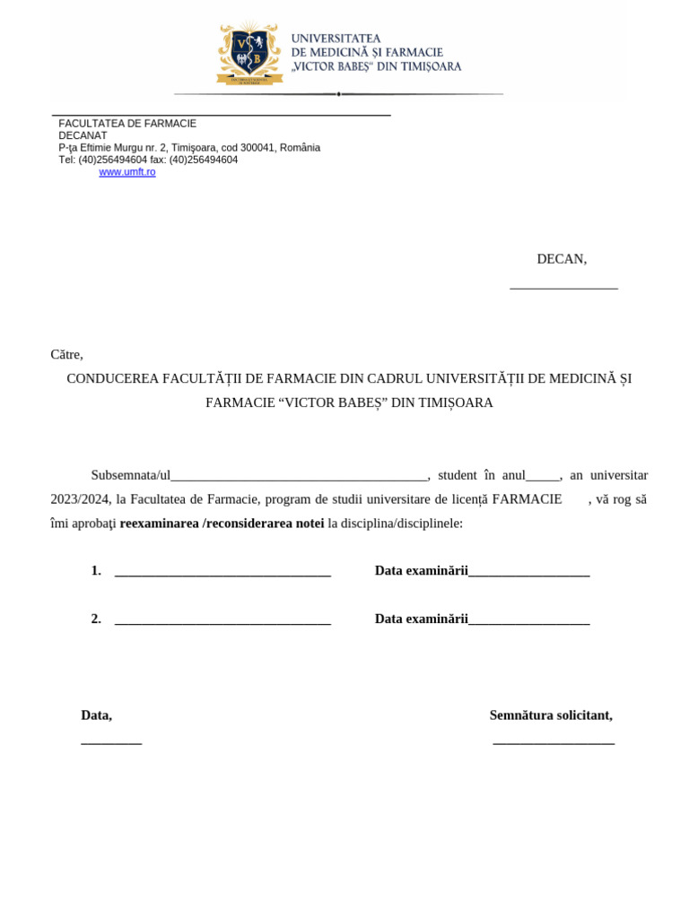 Cerere Reexaminare 2324 | PDF