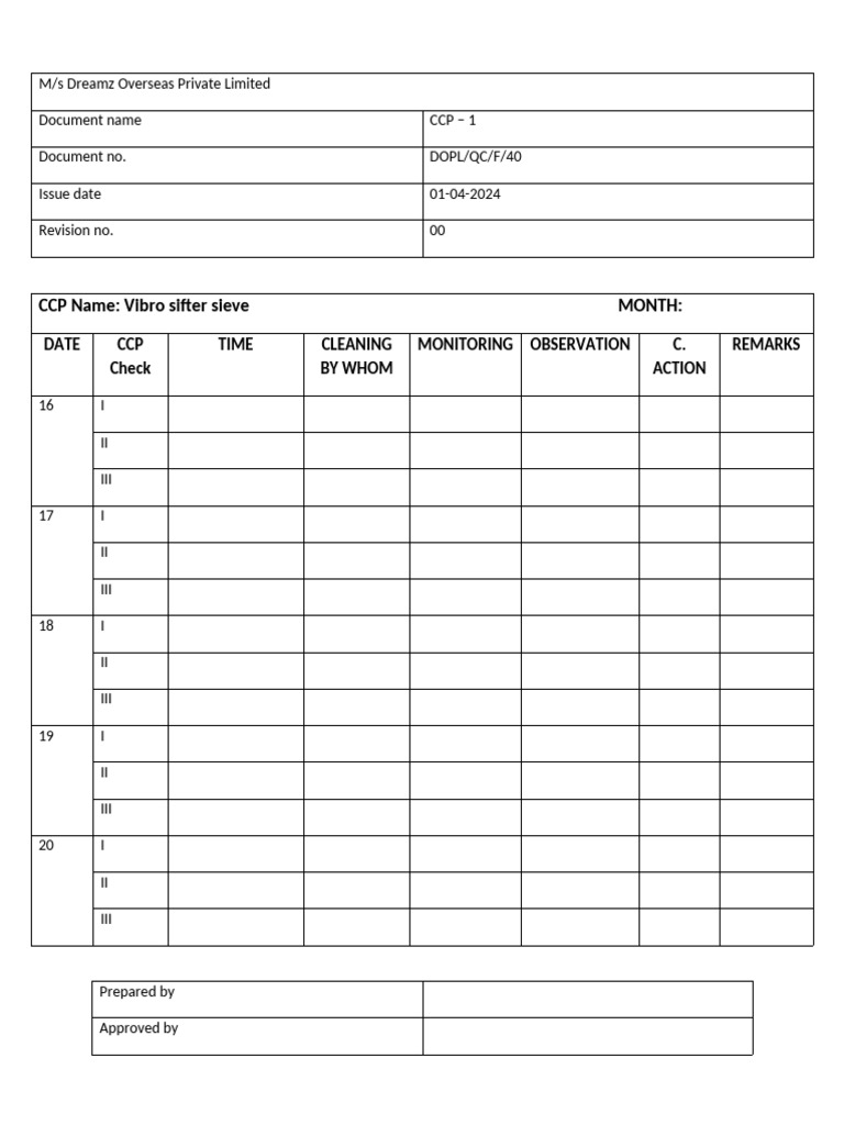 CCP-1 (15 - 30 DAYS) | PDF