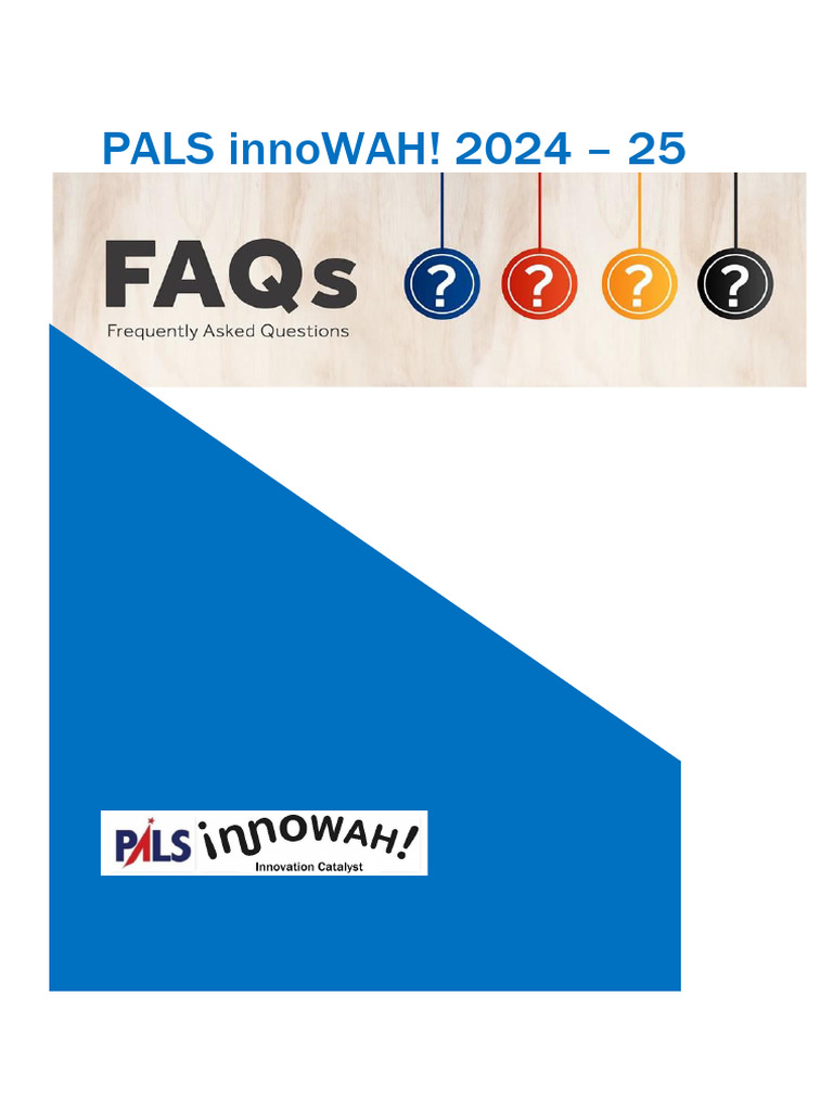 FAQ For InnoWAH 2024 | PDF