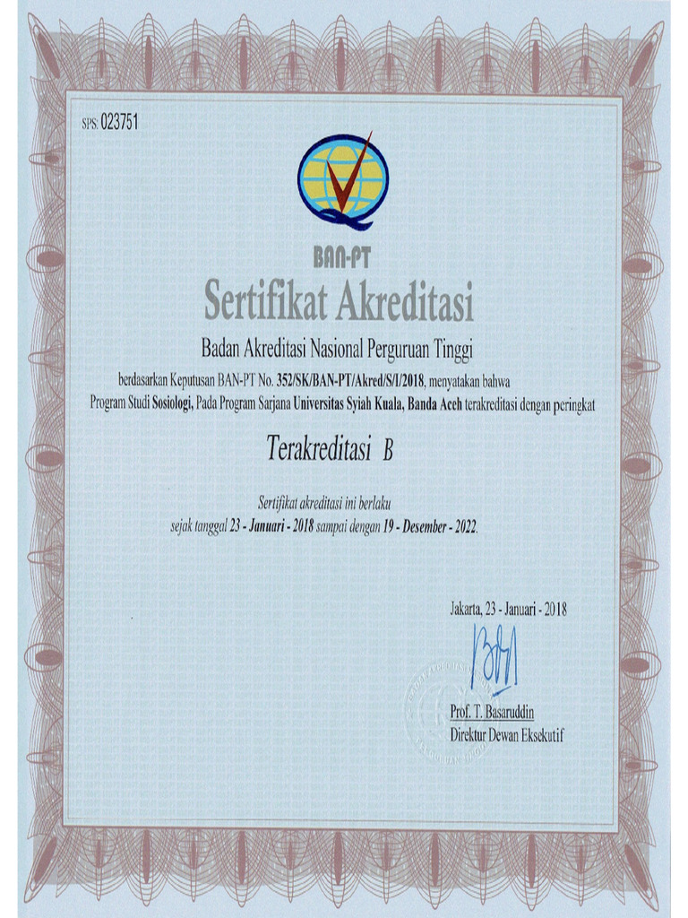 2018 - FISIP - S1 Sosiologi | PDF