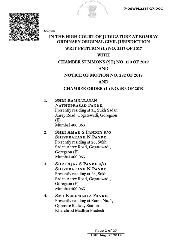 Ramnarayan vs. BMC | PDF