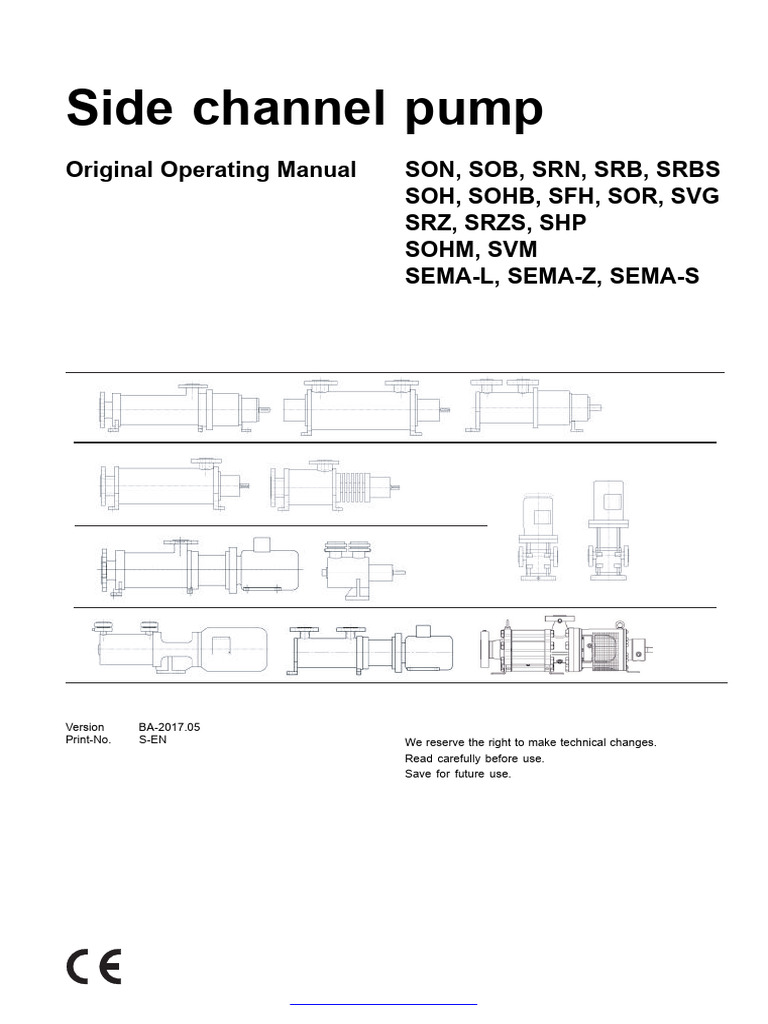 Sero Side Channel Pumps Operating Manual | PDF