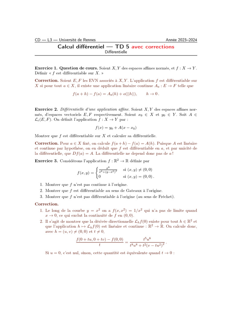 TD05 Corr | PDF