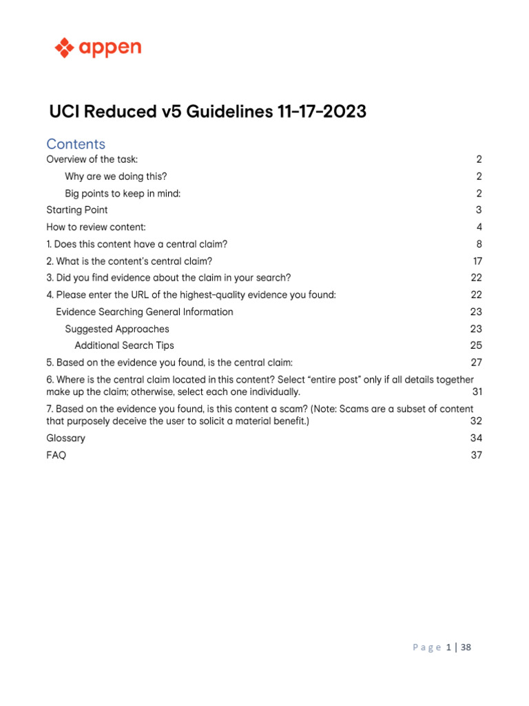Uolo INTL Guidelines | PDF