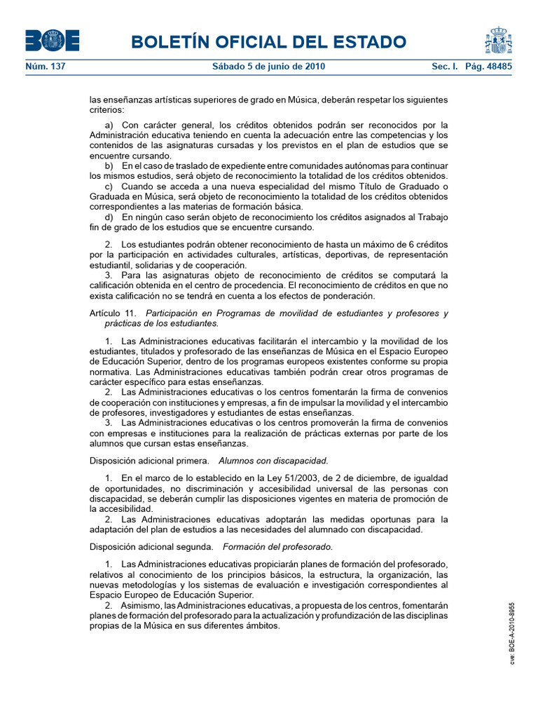 BOE Competencias en ES 6 | PDF