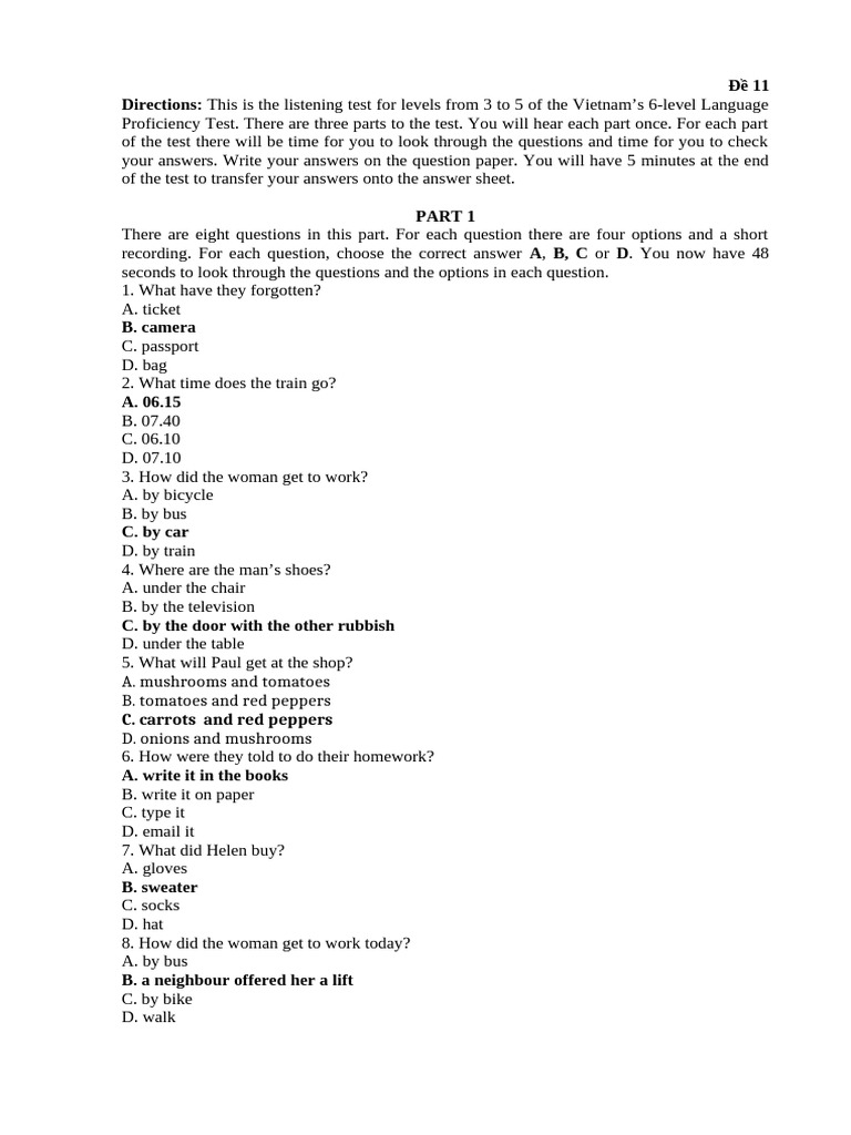 Listening Part 1 De 11 30 Final Pdf