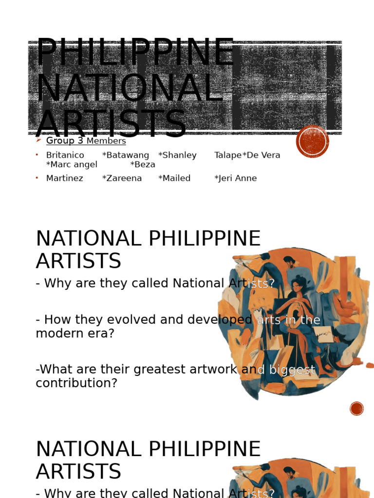 Philippine National Arts | PDF