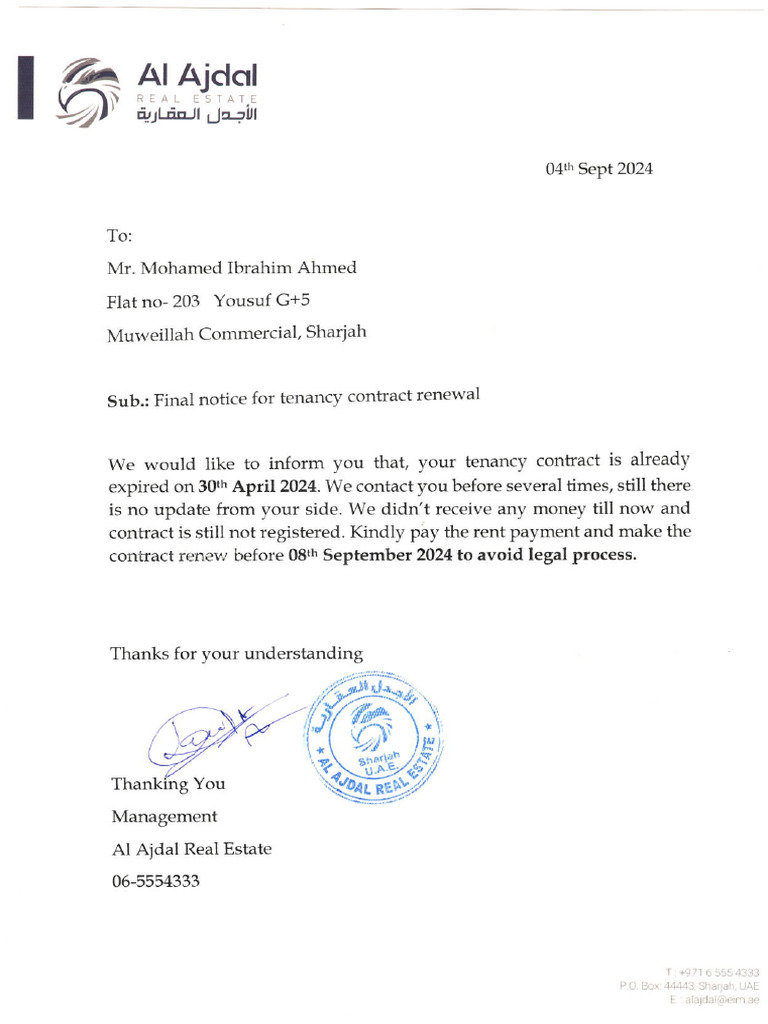 Owner Letter | PDF