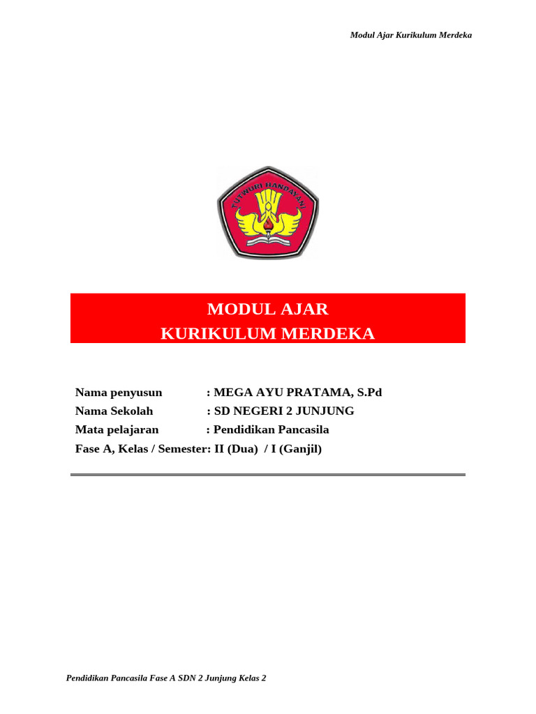 Modul Ajar PKN Bab 1 | PDF