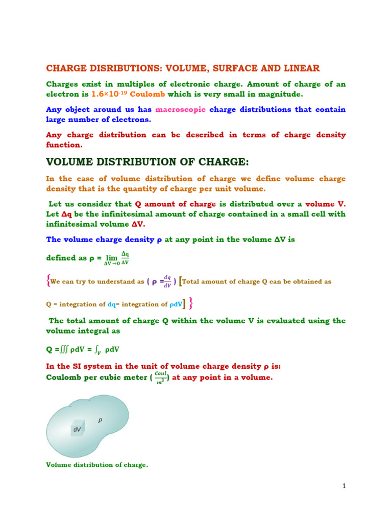 Charge Disributions Lecture Color | PDF