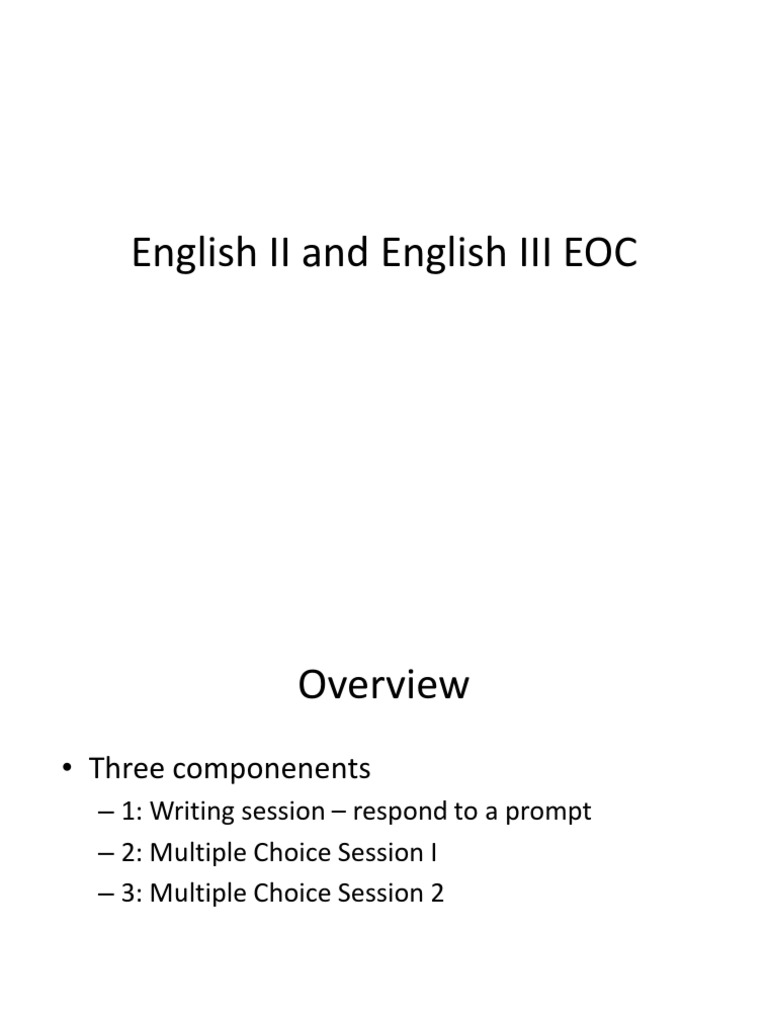 English Eoc | PDF