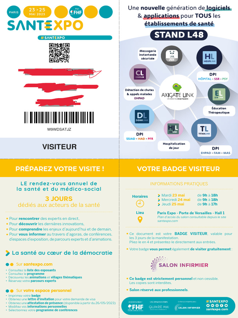 Badge Visiteur Santexpo 2 | PDF