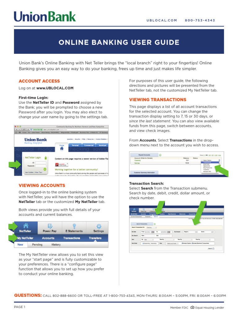 Online Banking User Guide | PDF