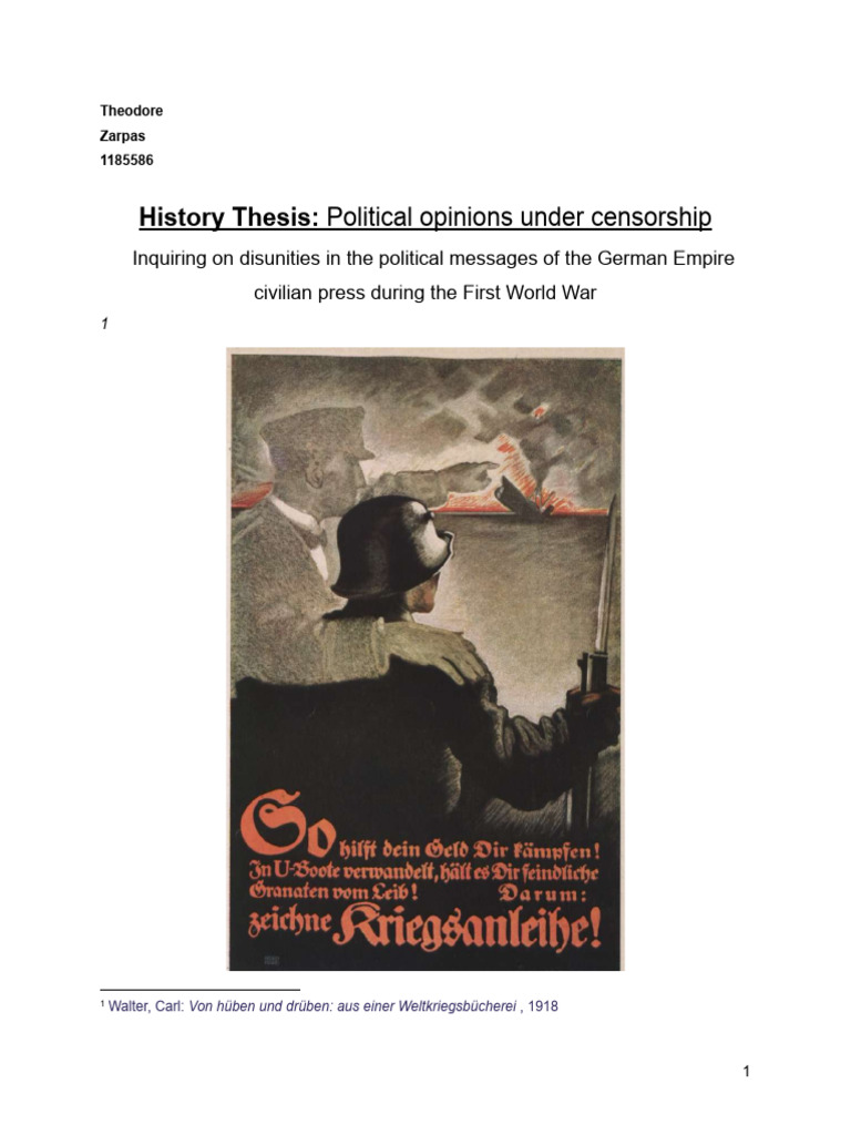 History Thesis 1185586 | PDF