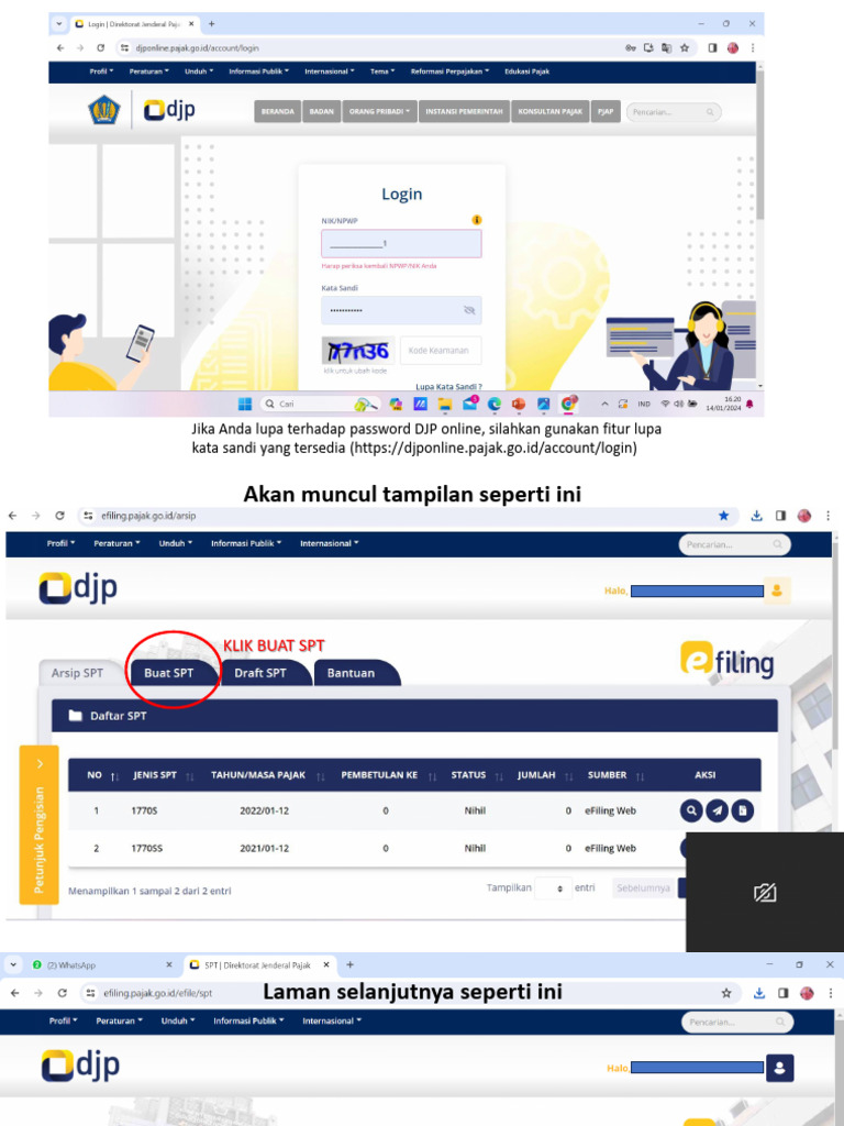 Tutorial DJP Online | PDF
