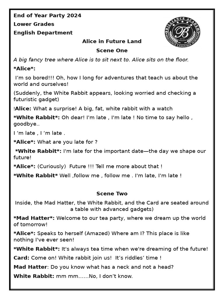 Alice in Future Land - Final | PDF