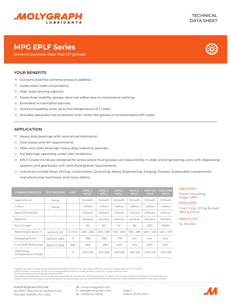 MPG EPLF Series | PDF