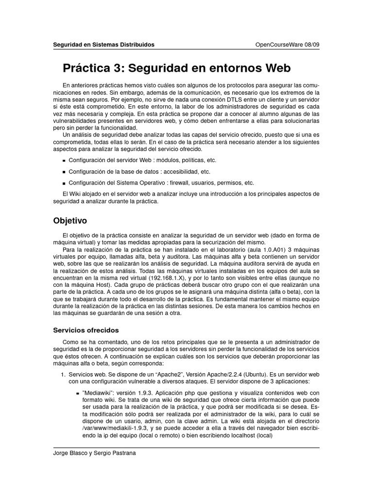 Practica 3 Enunciado | PDF | Red mundial | Internet y web