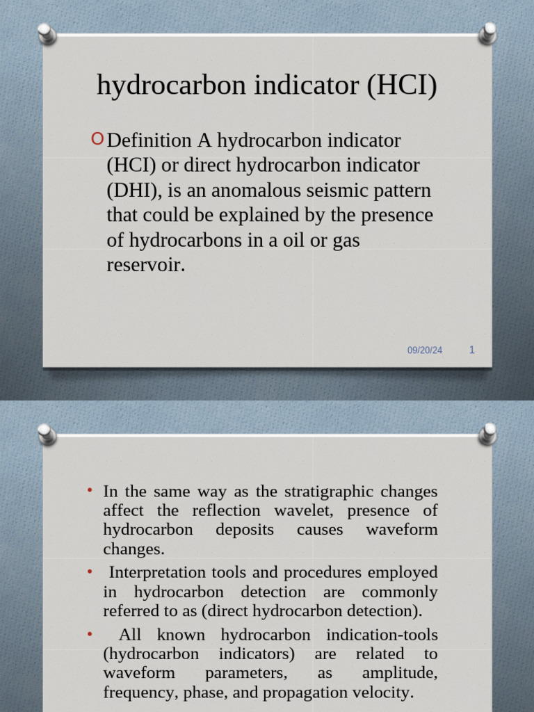 Lecture 10 Direct Hydrocarbon Detection | PDF