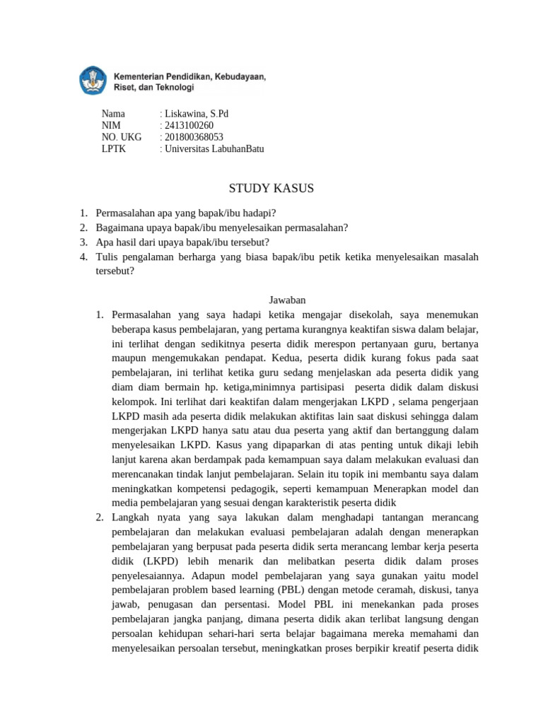 Study Kasus | PDF