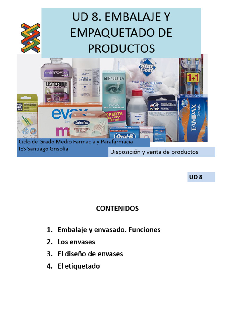 Ud 8. Embalaje y Empaquetado de Productos 2 | PDF