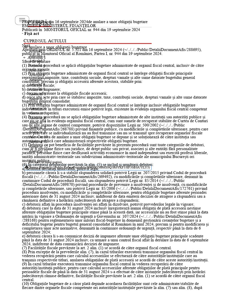 Procedura 16 - 09 - 2024 | PDF