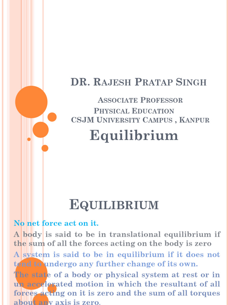 equilibrium | PDF