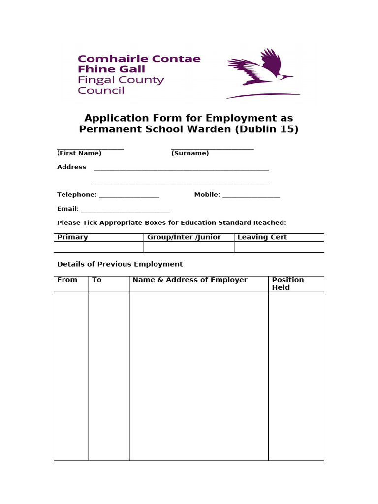 school-warden-d15-application-form-2024 | PDF