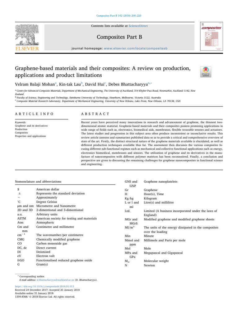 Graphene Based Composites | PDF