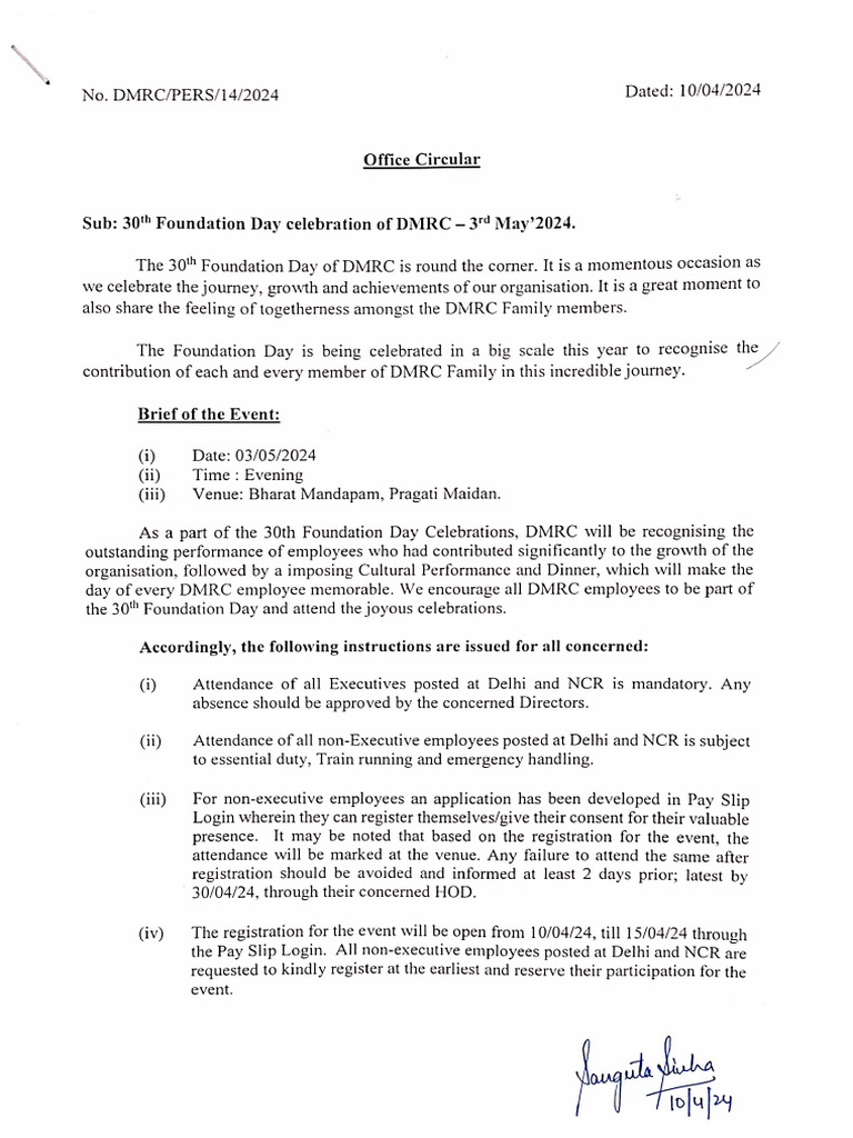 Foundation Day-2024 | PDF