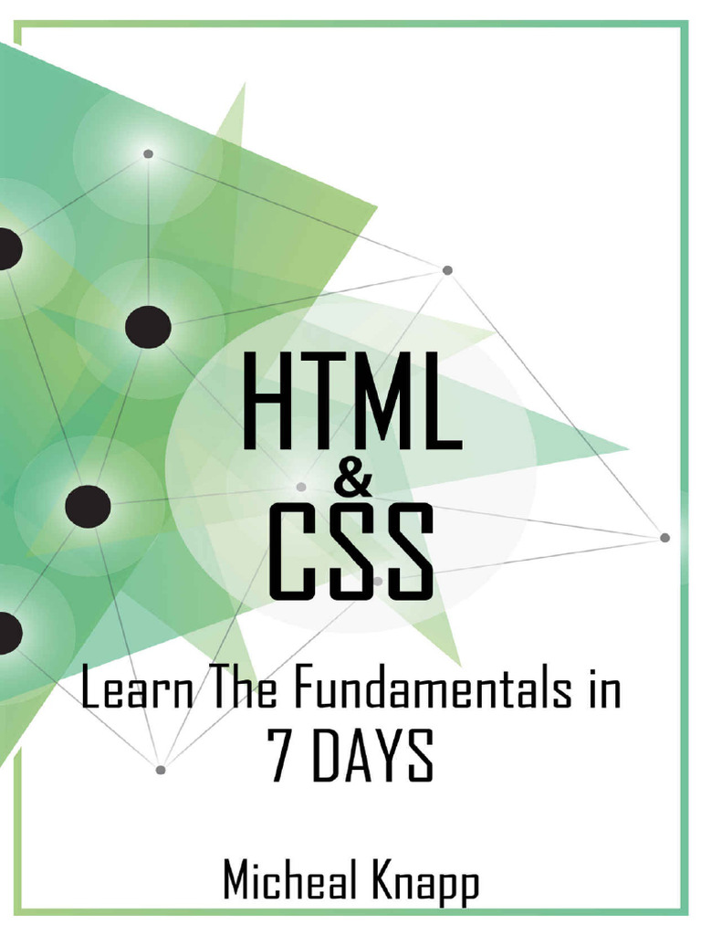 HTML and CSS Learn The Fundaments in 7 Days | PDF