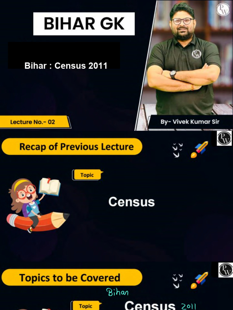 Bihar - Census 2011 02 - Class Notes | PDF