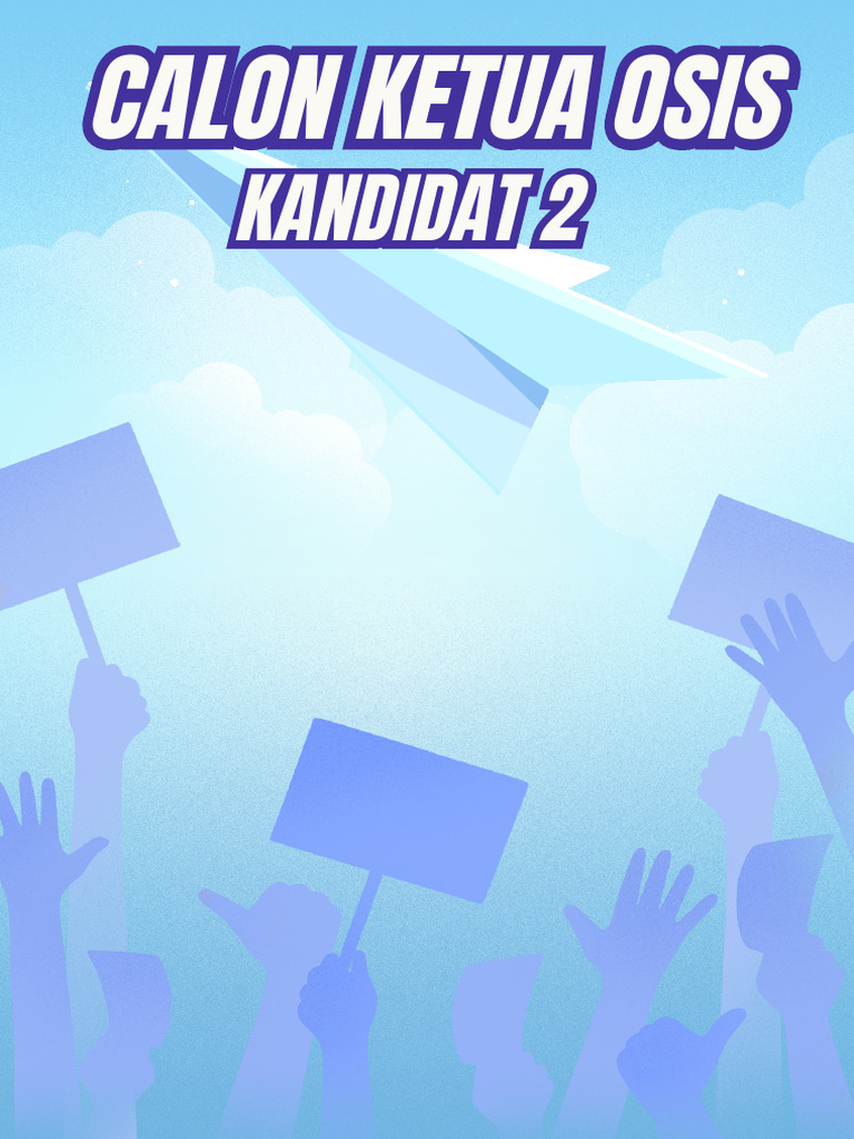 Poster Pemilihan Ketua Osis Modern Ilustratif Biru Putih | PDF