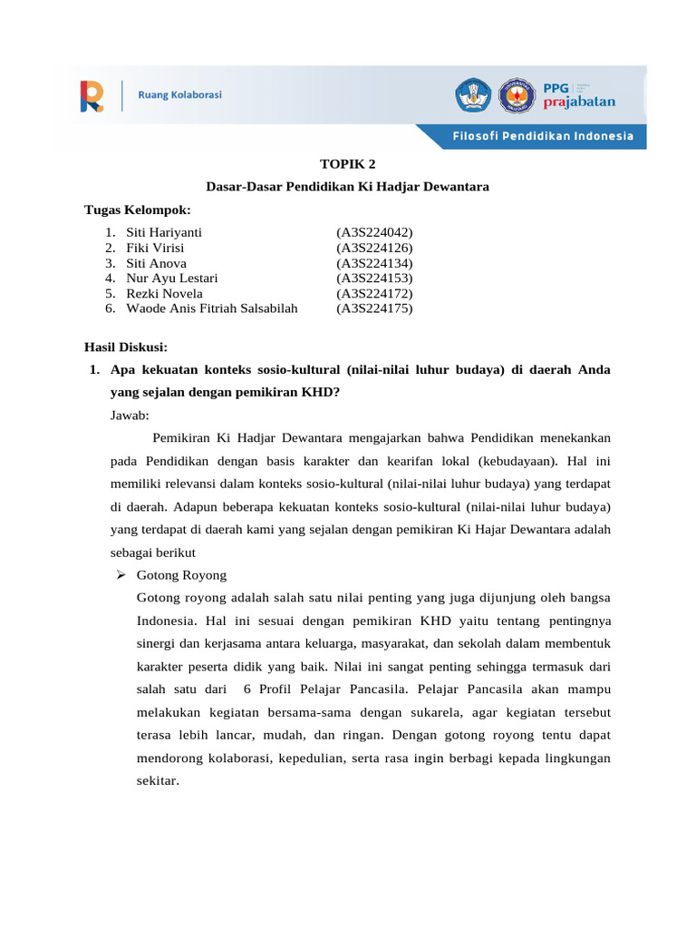 FPI Topik 2 Ruang Kolaborasi | PDF