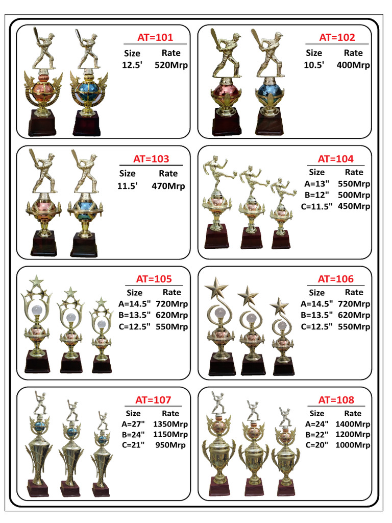 New Trophy List 101 | PDF