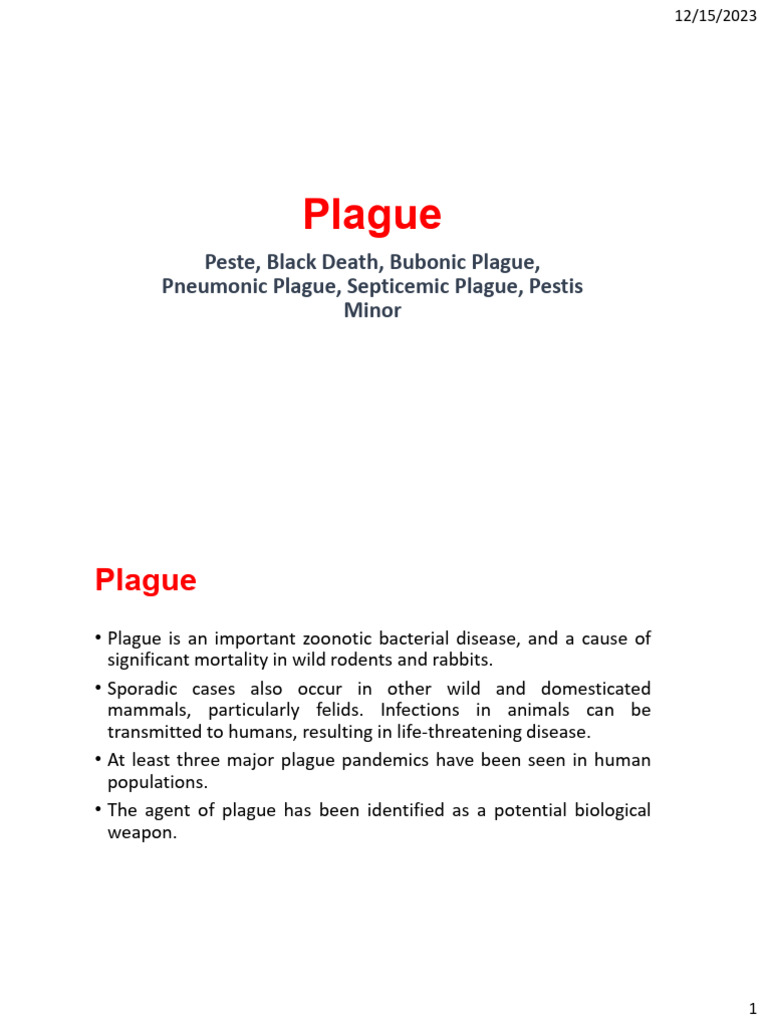 Plague Pdf