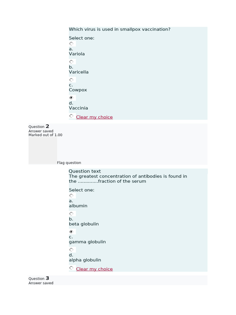 Microbiology Quiz I On Viruses | PDF | Virus | Reverse Transcriptase