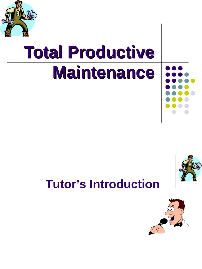Total Productive Maintenance | PDF