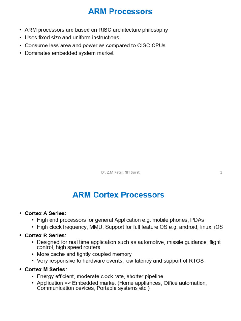 Arm Cortex | PDF