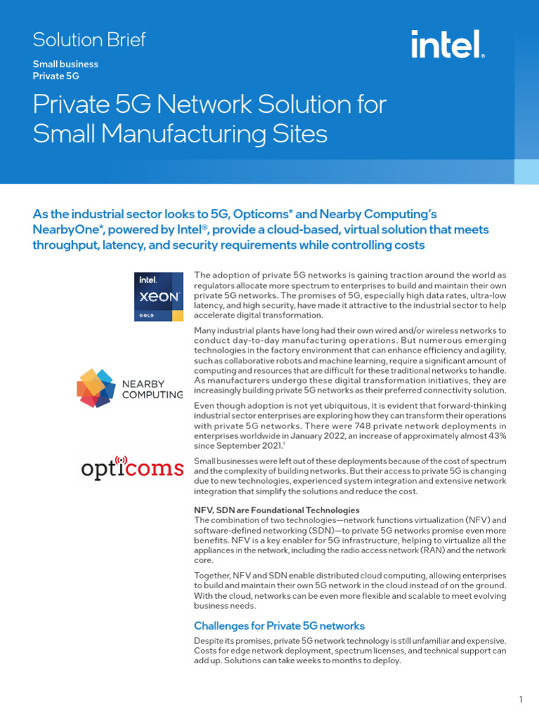 Private 5g Network Solution For Small Manufacturing Sites 1669978275 ...