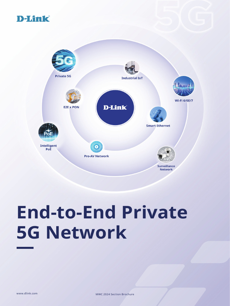 D Link MWC 2024 Brochure Private 5G Network | PDF | Computer Network | Computer Networking
